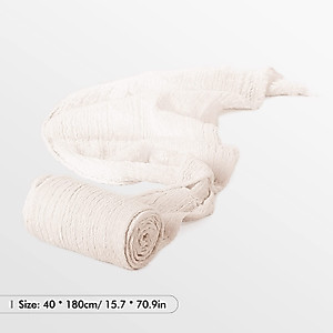 Putybudy Infants Photography Wrap, 40 x 180CM Soft Cotton Linen Blankets Outfits Decor Wrap Blanket for Baby Photo Props, DIY Baby Photo Outfits Baby Costume Photography Memor, White