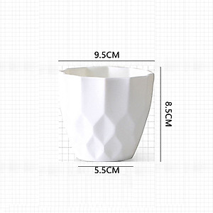 Bonsai Planter Decorative Small Lightweight Frosted Plastic Flower Pot Round Bottom Small Planter for Home Succulent Pot Simple