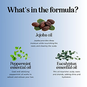 Sulfate Free Hard Water Shampoo - Deep Clarifying Shampoo for Build Up of Product and Minerals with Five Cleansing Mint Essential Oils for Replenishing Hydration and Hair Shine - Vegan & Cruelty Free