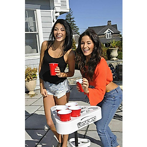 Portable Beer Pong Table/Tailgate Game with Backpack Carry Case and Balls