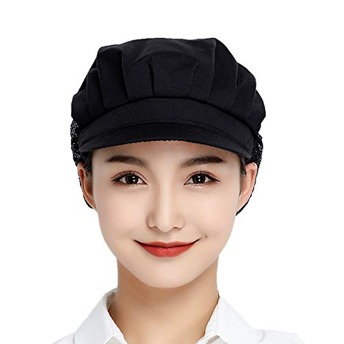 Jaspfct 4pcs Chef Hat Food Service Hairnets Kitchen Cooking Cap for Women HT001B4