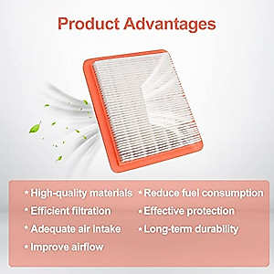 KLWZH 17211-Z8B-901 Air Filter for Honda GCV160LAO GCV190LA GC190LA HRR216 HRB216 HRB217 HRC216 HRS216 HRT216 HRX217 HRZ216 Lawn Mower EB2800I EG2800I Generator Air Filter