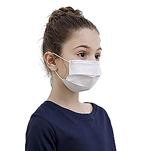 Vanecia 3-PLY Earloop Kids Disposable Face Mask, 6 Colors in One Box, Pink Yellow Green, White, Blue, Pattern for Boy and Girl (30-pcs)