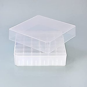LABALPHA Polycarbonate Freezer Boxes, 6 × 6 Array, 36 Place, for 5ml Cryostorage Tubes, 1Pcs