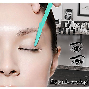 Stacy Talan Eyebrow Razor 18 Pcs Facial Shaver Multipurpose Exfoliating Darmaplane Tool with Precision Cover for Women 6 Packs