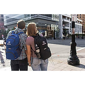 Totalpac - 35L Hiking Daypack Backpack - 11oz - Ripstop Nylon - 11 Pockets - Traveling & Hiking