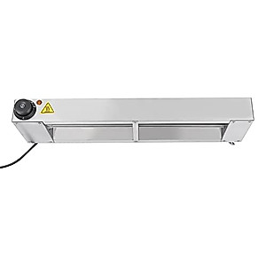 24'' Food Heat Lamp Electric Buffet Warmer Lights,500W Overhead Food Warmer Adjustable Temperature Control Heating Lamps for Chips Churros Buffet Kitchen Restaurants