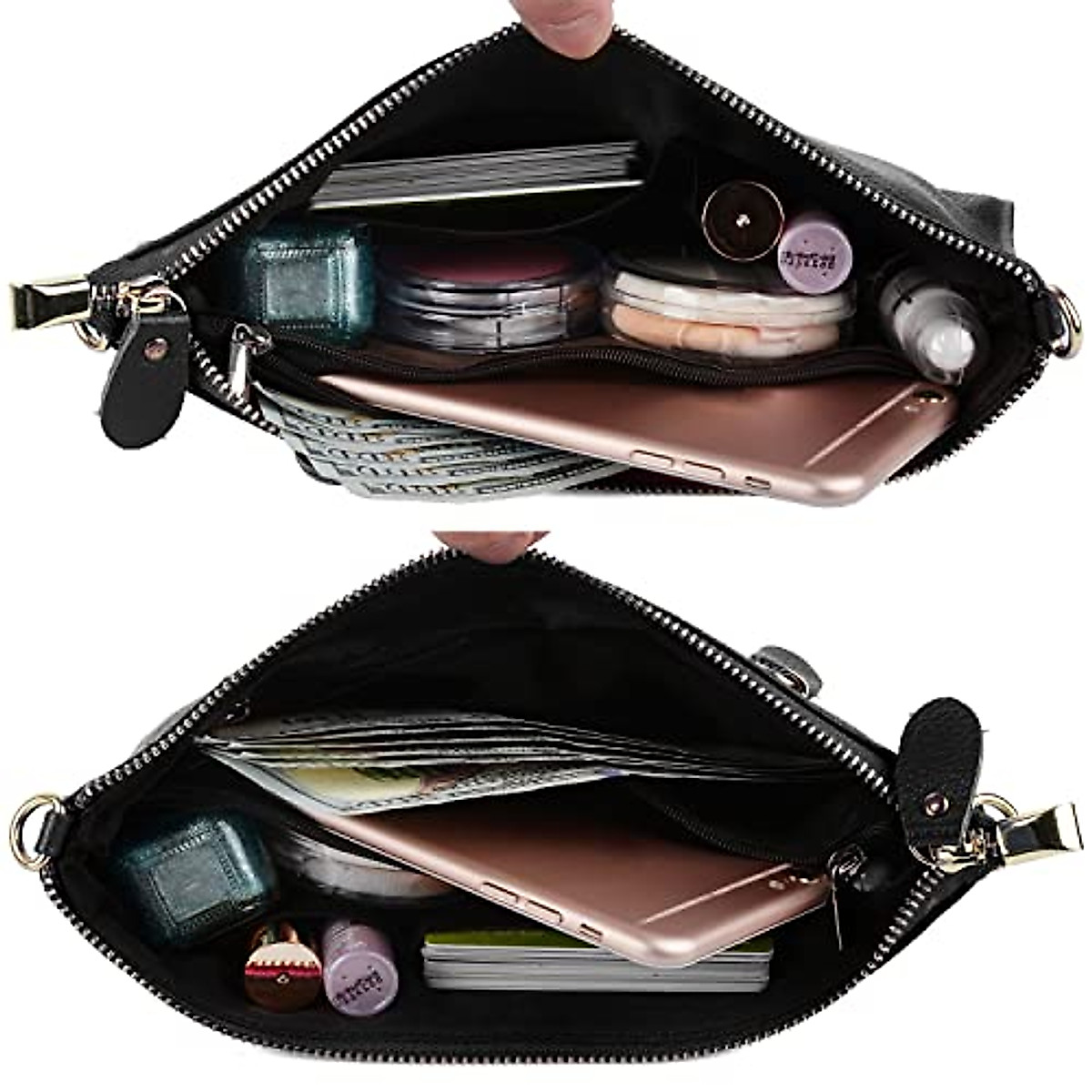 YALUXE Leather Wristlet Clutch Purses Wallet Envelope Crossbody Bags for Women Gifts Valentines Day