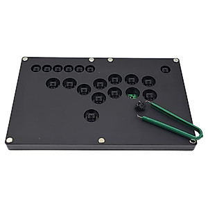 B1-PS-B Ultra-Thin All Buttons Arcade Joystick Game Controller For For PS5/PS4/PS3/PC Black Matte Acrylic Panel