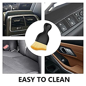 KUHPLOVE Zabernim Car Brush, Dashboard Cleaner for car Interior Car Interior Cleaning Tool, Soft Bristles Detailing Brush Computer Keyboard Dusting Tool (4Pieces of Zabernim Car Brush)