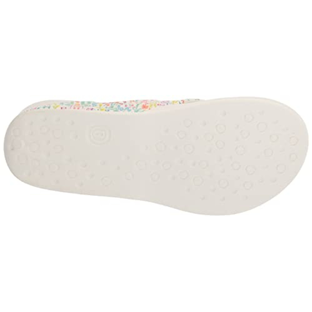 BZees Womens Villa Print Thong White Floral 9 M