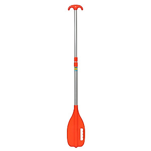 Seachoice Emergency Multi-Purpose Telescoping Boat Hook and Paddle, Orange, 26” to 72”
