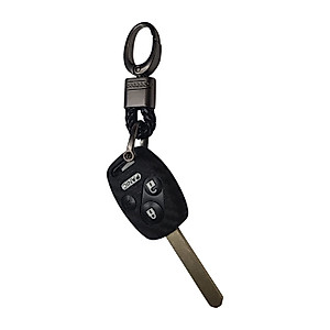 Silicone Remote Key Cover Carbon Fiber Style 3 Buttons with Keychain For Honda Vehicles