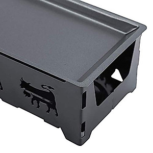 Cheese Raclette, Portable Foldable Non-Stick Candlelight Raclette Pan with Spatula Barbecue Home Kitchen Grilling Tool