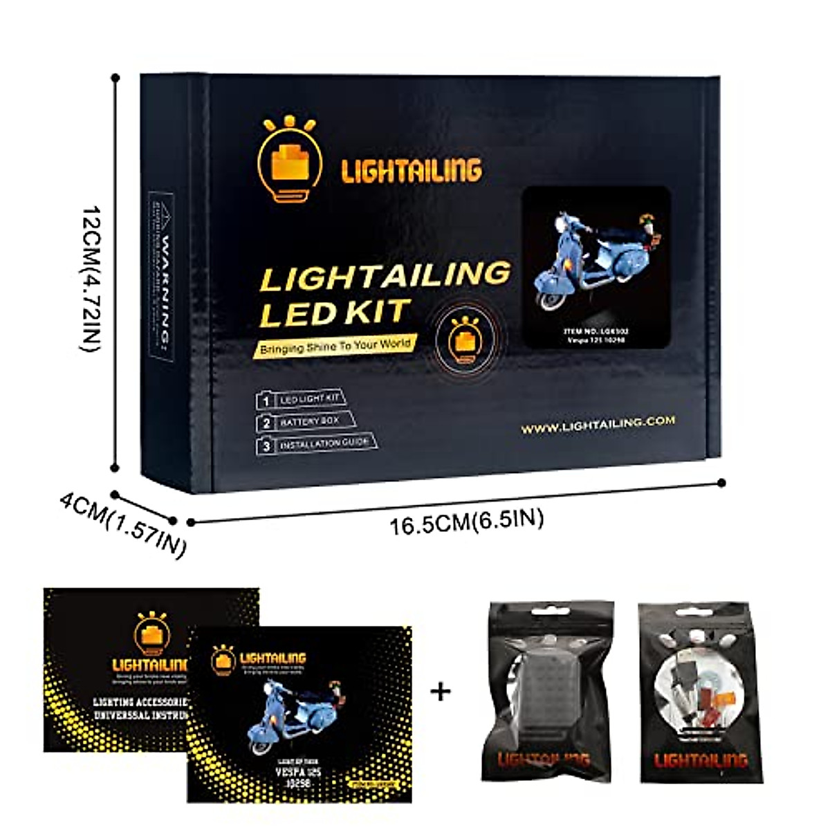 LIGHTAILING Led Light for Lego 10298 Vespa 125 Building Blocks Model - NOT Included The Model Set