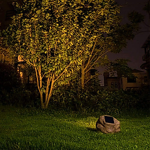 YJFWAL Bethlehem Lighting 2021 Upgraded Version 2 Pack 10 LED Solar Rock Lights, Stone Lights Outdoor Waterproof Light for Patio, Garden, Backyard Pathway Driveway Landscape Rock