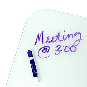 Seville Classics Airlift Electric Height Adjustable Desk with Tempered Glass Top, USB Charging Ergonomic Sit Stand Modern Home Office Workstation, 47.5" x 24" Pull Out Drawer, Artic White