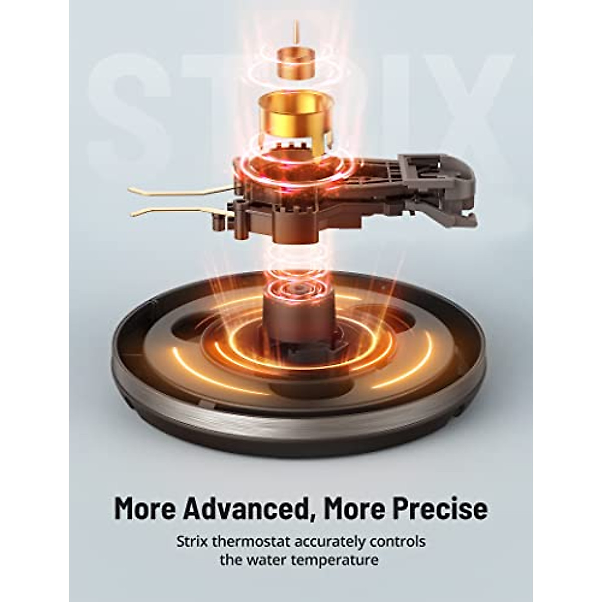 Electric Kettle,Tea Kettle with 6 Temperature Settings,Paris Rhône 1.7L Cordless Hot Water Boiler Heate,Strix Thermostat,Touch Control,Auto-Shutoff/Boil-Dry Protection, Keep Warm,LED Indicator,Coffee