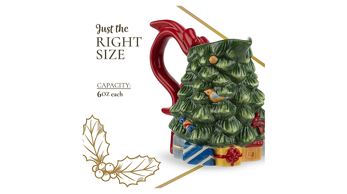 Spode Christmas Tree Sugar and Creamer Set | Delightful Holiday Decor