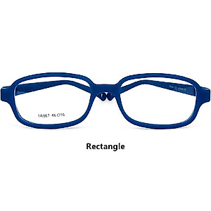 AQWANO Children Optical Glasses Frame TR90 Flexible Bendable One-piece Safe Eyeglasses Girls Boys Square