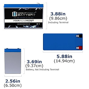 Mighty Max Battery 12V 7AH Lithium Battery Replaces Mighty Mule Gate Opener FM500 502