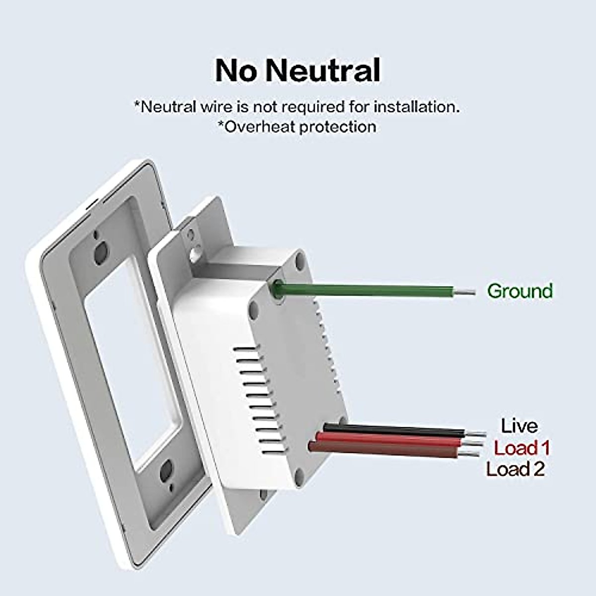 Aqara Smart Light Switch (No Neutral, Double Rocker) Plus Aqara Wireless Mini Switch, Requires AQARA HUB, Zigbee Connection, Remote Control and Set Timer for Home Automation