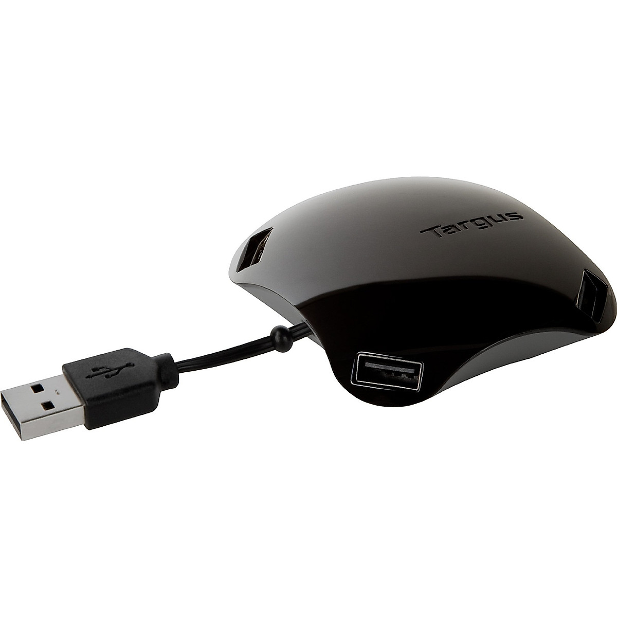 Targus Retractable 4-Port Hub, Black (ACH113US)