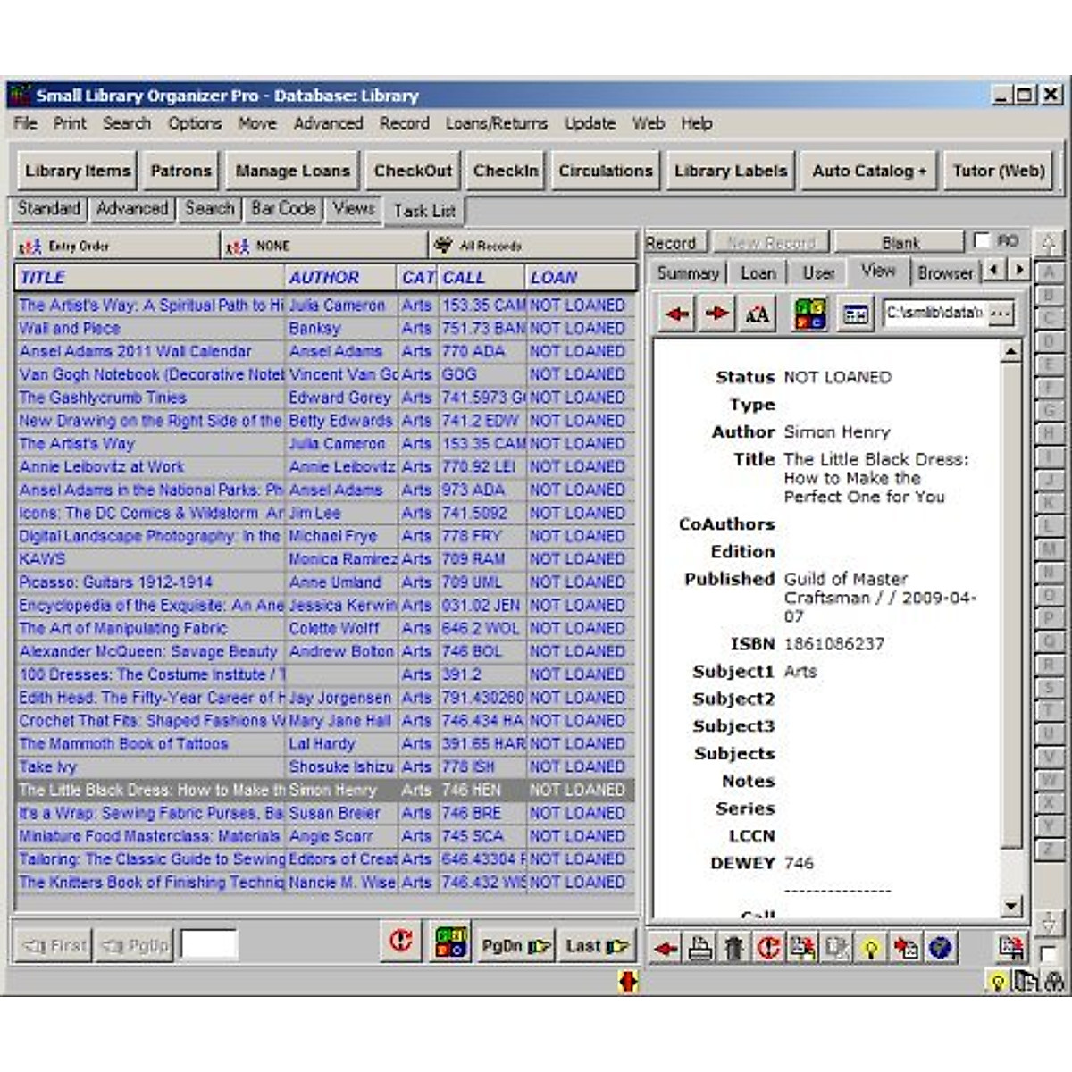 PrimaSoft Small Library Organizer Pro - Software for Small Libraries
