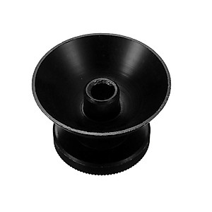 2PCS Aluminum Metal Analog Joystick Thumbstick Rocker Mushroom Caps Button for PS4 Xbox One Replacement (Black)