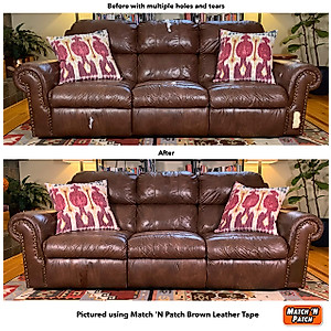 Match 'N Patch Realistic Dark Brown Leather Repair Tape
