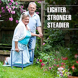 Jardineer Garden Kneeler and Seat Heavy Duty - Upgraded Stand Feet, 10 Inch Kneeler and Stool for Gardening, Multifunctional Gardening Bench Kneeler and Seat, Garden Kneeling Bench with Handles