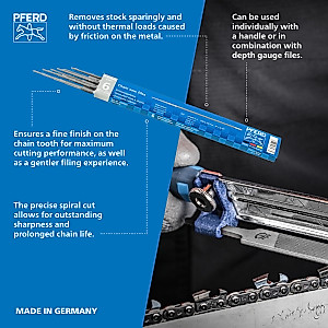 Pferd 17078 7/32" RND Chain Saw FILE8" Length Premium Cut