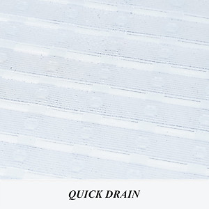 Bathtub Mat Non Slip - Sheepping Shower Mat Machine Washable Anti Slip Bath Mat for Tub, Quick Drain Tub Mat with Suction Cups for Bathroom (Clear)