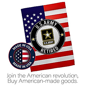 US MILITARY United State Army Garden Flag Armed Forces Rangers American Military Veteran Retire House Decoration Banner Small Yard Gift Double-Sided, Made in USA