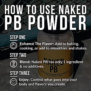 2 LB Powdered Peanut Butter from US Farms – Bulk, Only 1 Ingredient - Roasted Peanuts, Vegan, No Additives, Preservative Free, No Salt, No Sugar - 76 Servings - NAKED PB