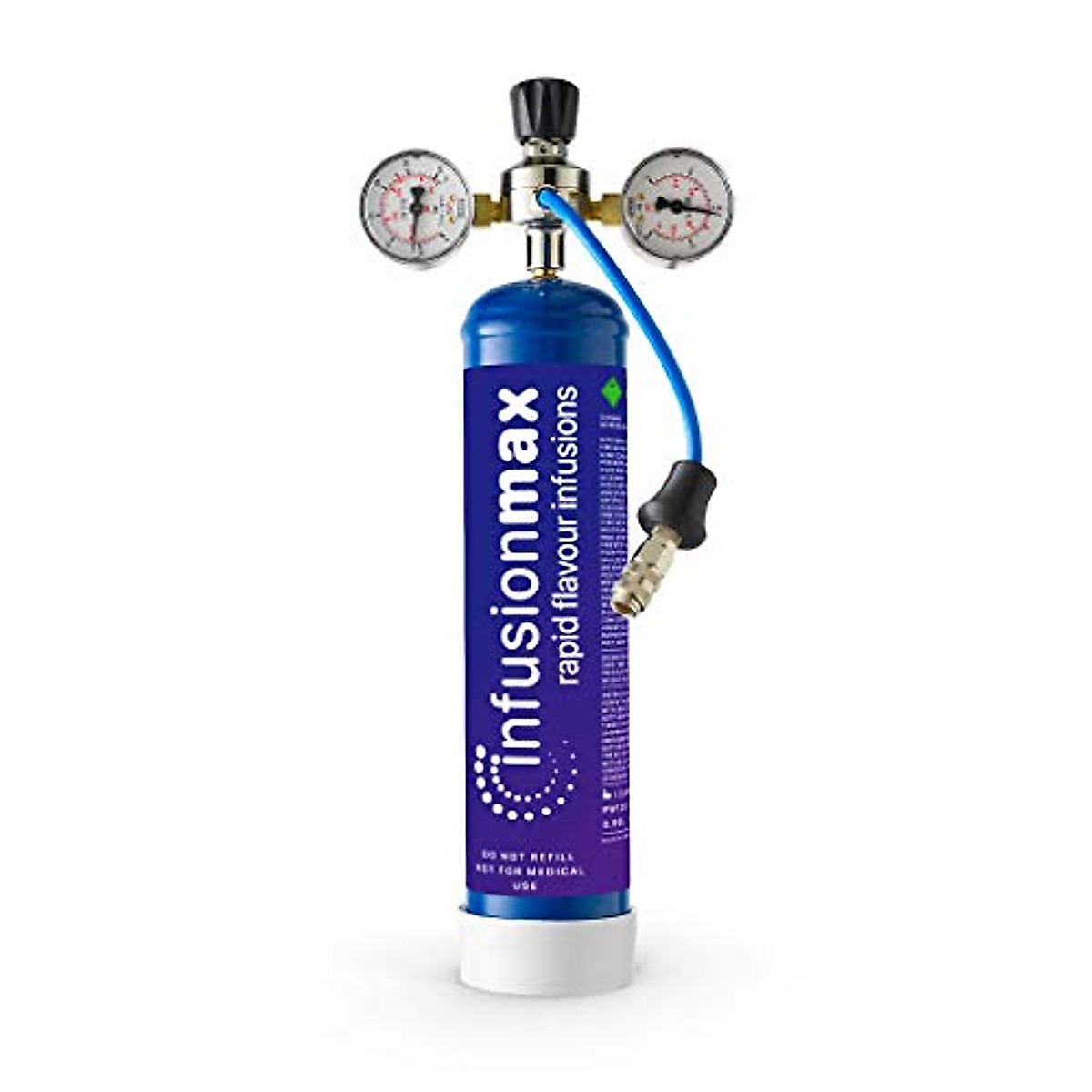 InfusionMax Whipped Cream Chargers - Pure Culinary Whipped Cream Charger Cylinder - 0.95 Liters (580 gram) Compatible with Standard Whipped Cream Dispenser