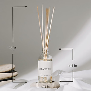 Sweet Water Decor Weekend Reed Diffuser Set for Home - Sage, Orange, Amber, Tonka Bean Scented Reed Diffusers - Air Freshener Lasts 4+ Months, Made in the USA