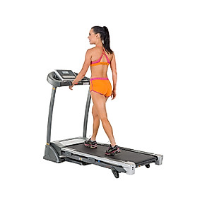 Sunny Health & Fitness SF-T7604 Motorized Treadmill, Grey