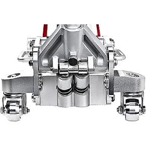 Power Zone 680065 Dual Pump Quick Lift 3 Ton Aluminum Hydraulic Racing Jack with 3 Ton Aluminum Jack Stands Combo Set,Silver,680065-A