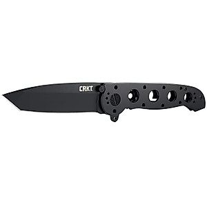 CRKT M16-04KS Folding Pocket Knife: Sandvik Steel Blade with Stainless Steel Handle, Carson Flipper Opening, and Frame Lock