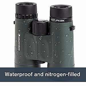 Celestron – Nature DX 8x42 Binoculars – Outdoor and Birding Binocular – Fully Multi-coated with BaK-4 Prisms – Rubber Armored – Fog & Waterproof Binoculars – Top Pick Optics