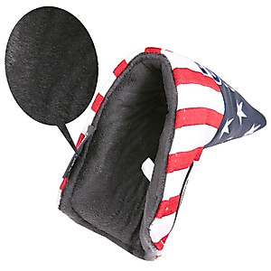 Golf Builder USA Stars and Stripes Golf Club Blade Putter Head Cover with Magnetic Closure