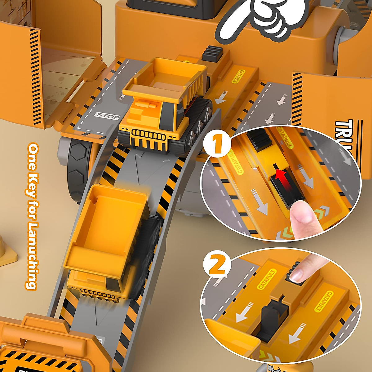 Construction Truck Toy Excavator Take Apart Tonka Building Toys for 3+ Year Old Boys