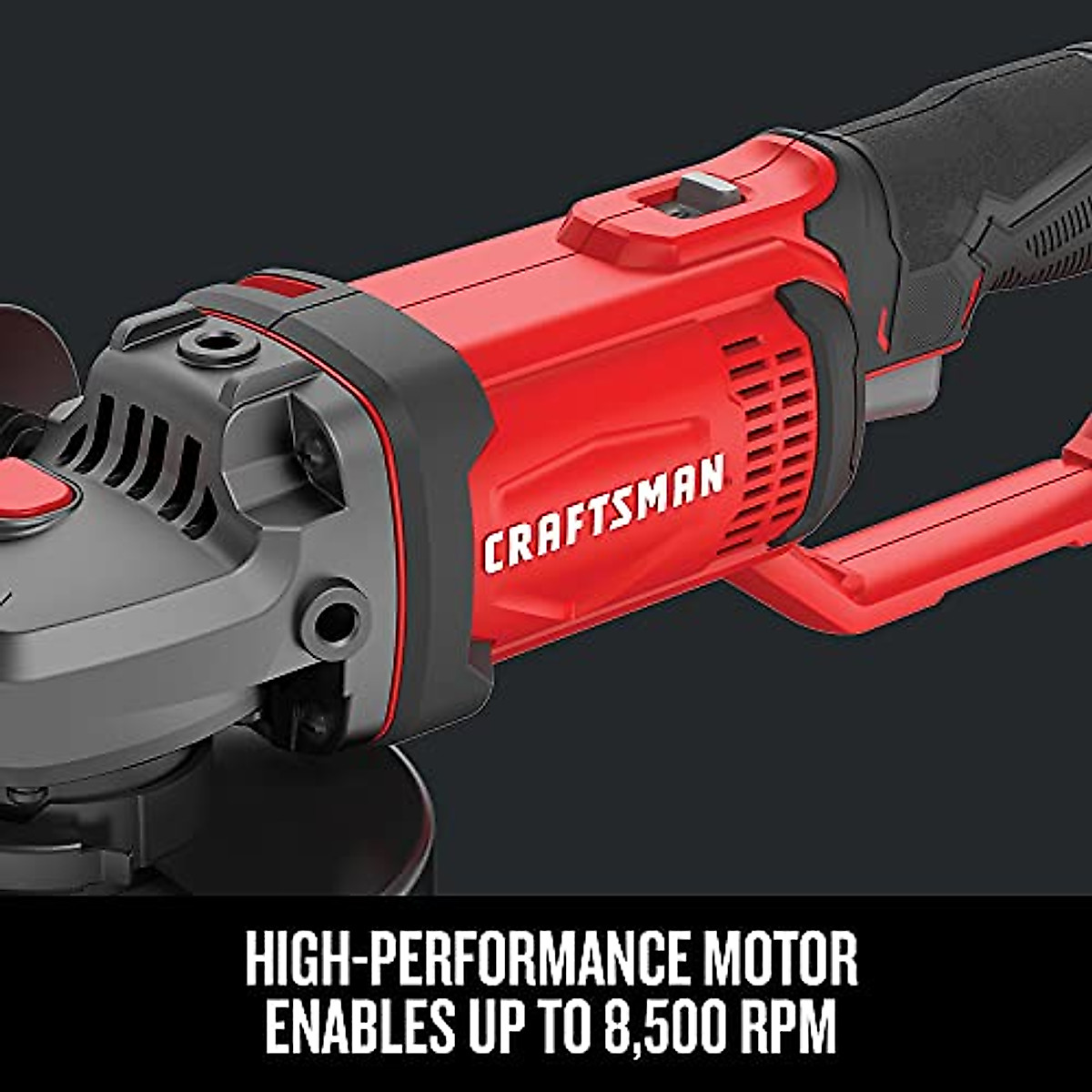 Craftsman V20 Angle Grinder, Small, 4-1/2-Inch with Battery Kit, Charger Included, 4.0-Ah (CMCG400B & CMCB204-CK)