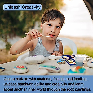 DECORKEY 24PCS River Rocks for Painting, DIY & Smooth Kindness, Rocks for Arts, Naturally Stone, 2-3inches 5.5 Pounds Perfect for Kids Party,Crafts, and Decoration