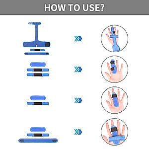 Finger Splint Trigger, Medical Grade Aluminum Brace Support Guard Splints for Straightening Broken Fingers, Injuries, Arthritis, Trigger Finger, Dislocation Pain Relief(11*9.8inch/25*28.5cm)