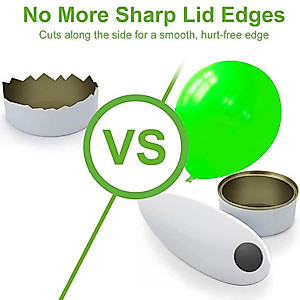 NEONSA Electric can opener, Electric can opener for seniors, Automatic electric can opener,Open Your Cans with A Simple Push of Button,White electric can opener,Can opener electric (WHITE)