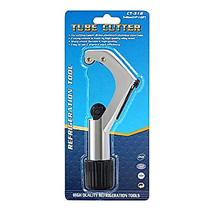 GOLDEAL Bike Front Fork Cutter,Seatpost/Seat Tube/Steerer Tube Cutter,1/4"- 1-5/8"(6mm-42mm) with A Spare Cutting Wheel for Cutting Copper/Brass/Aluminum/Stainless Steel/PVC/Plastic Tube.（Silver）