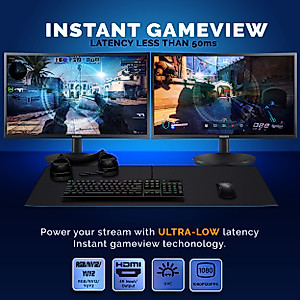 Pyle Live Gamer HDMI 4K Live Record and Stream, Multi Video Format Support, Audio-VideoLine in/Out, Super High Speed, Real Time Gameplay, Conference Live Broadcast, PCI-E Gen2 - PLINK4