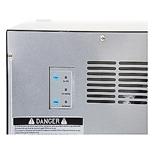 Whynter UIM-502SS Built-in/Freestanding Maker-50lb Capacity Clear Cube Ice Makers, One Size, Stainless Steel/Black